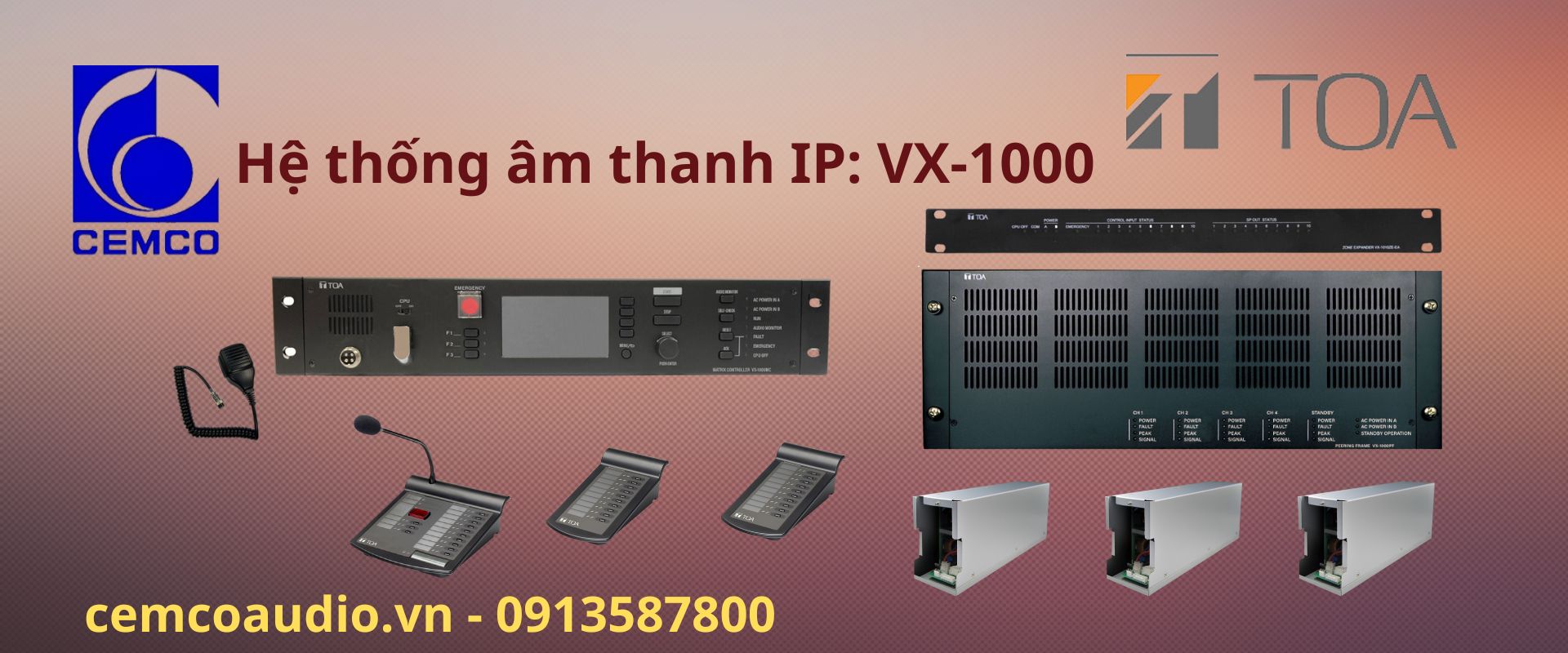 Hệ thống VX-1000 TOA